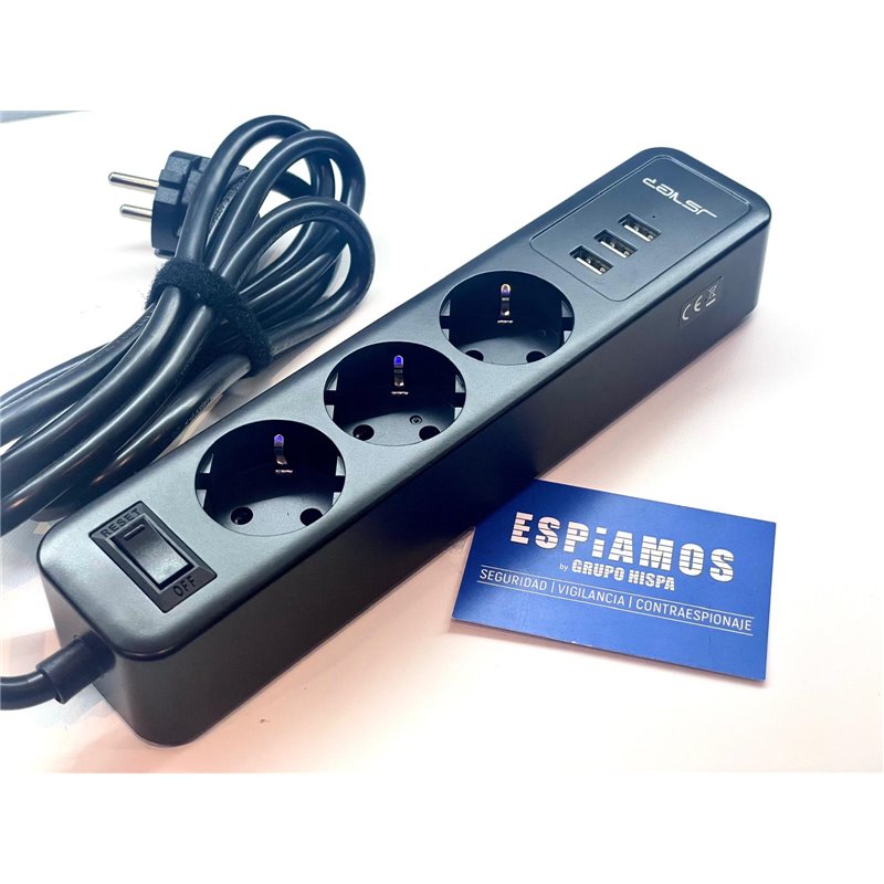 Smart Spy Power Strip com microfone WIFI e 64 GB 【2025】