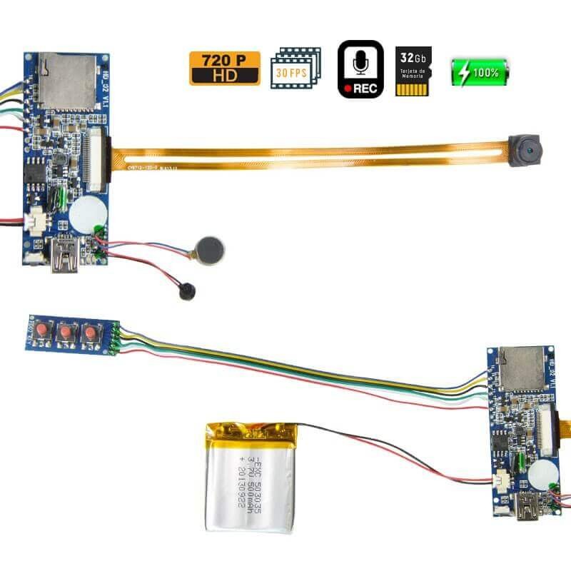 Mini-Spion-Kamera DVR-Modular HD 720p-60 minuten 【2025】